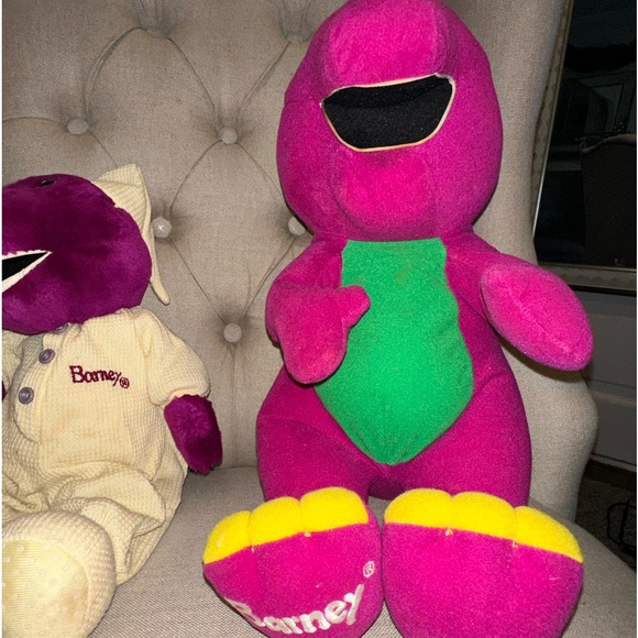 Playskool | Toys | Rare Find Vintage Playskool 7245 Talking Barney 18 ...